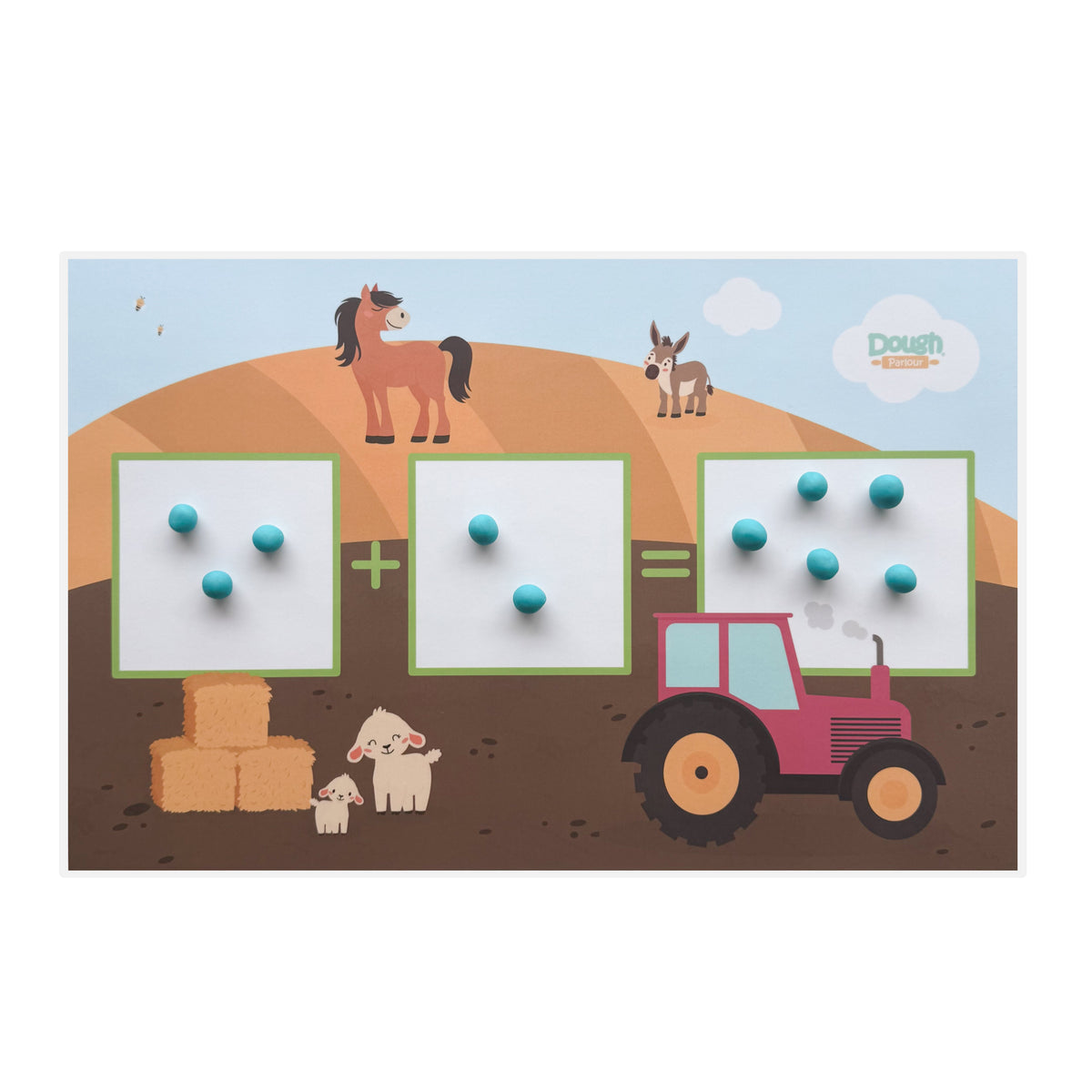 Farm Let's Dough Math™ Playmat – Dough Parlour