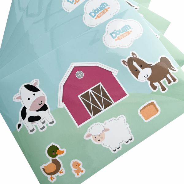 Farm Friends Stickers - Set of 5 or 10 sticker sheets by Dough Parlour