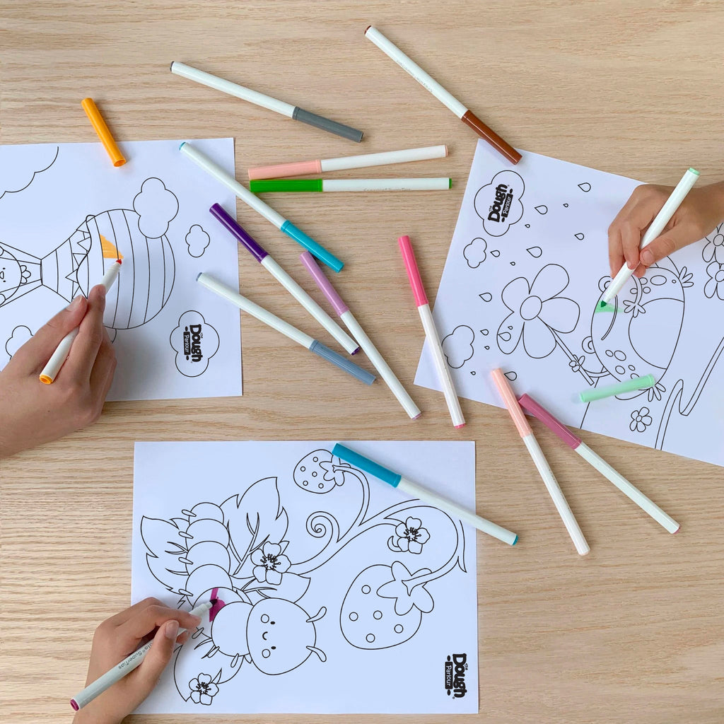 Spring Colouring Pages – Dough Parlour