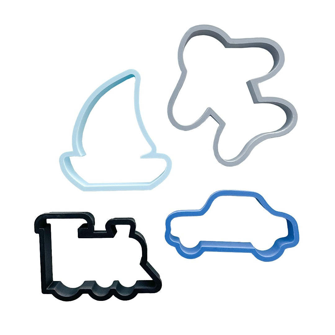 Things That Go Modelling Dough Cutters - 4 piece set by Dough Parlour